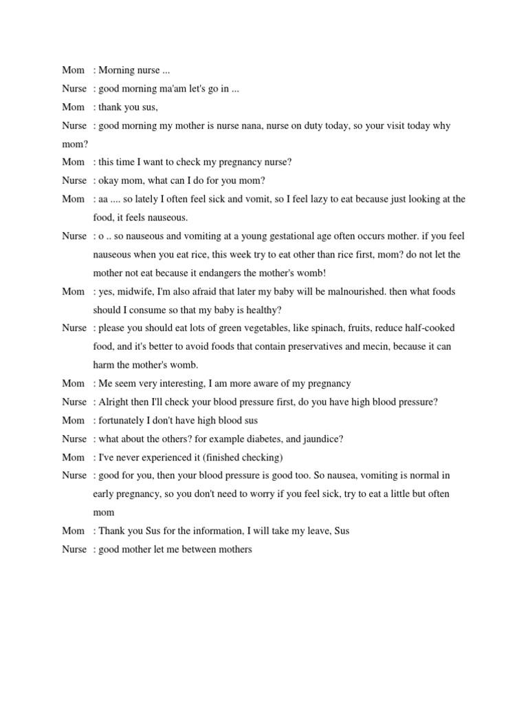 Dialog Role Play | PDF