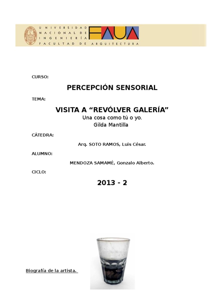 Visita A Una Galeria | PDF | Lima | Perú