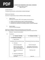 Grade 12 HUMSS Lesson Plan: Executive Branch | PDF | World Politics ...