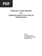 Forensic Audit Report | PDF | Financial Audit | Fraud