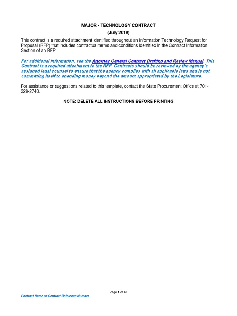 IT Contract Sample | PDF | Per Diem | Indemnity