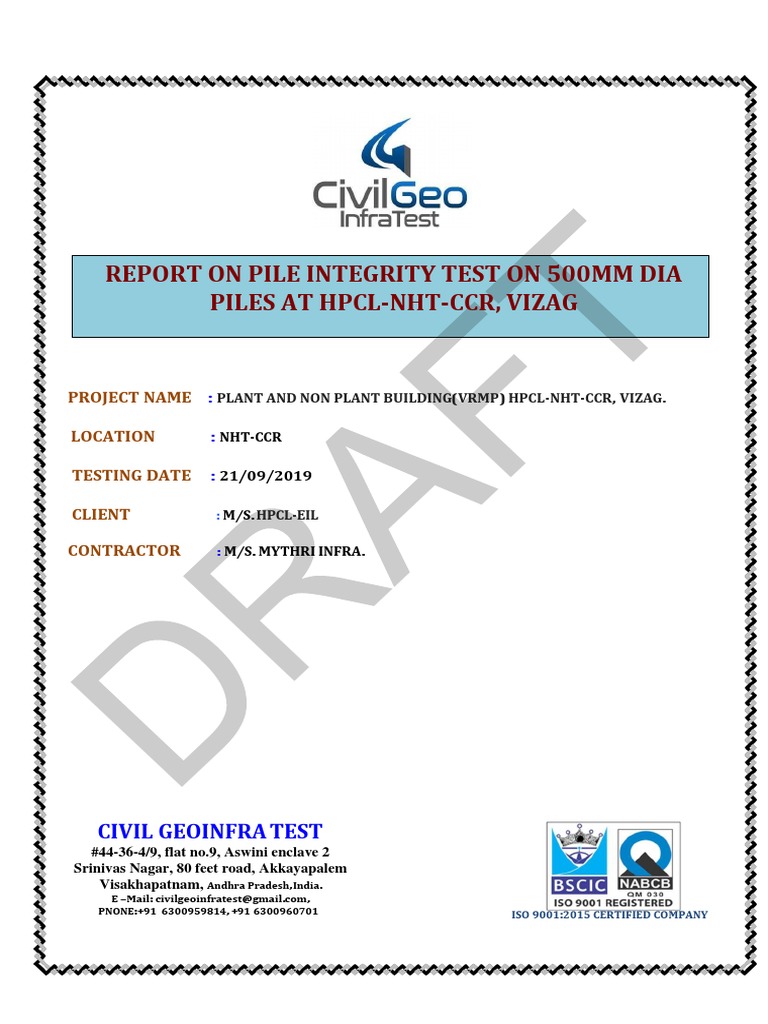 Test Results of Pile Load Test | PDF | Engineering