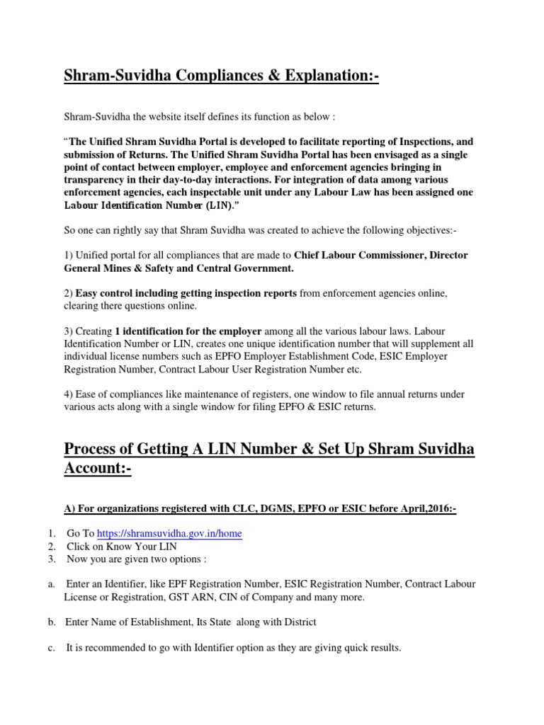 Shram Suvidha | PDF | Employment | Labor