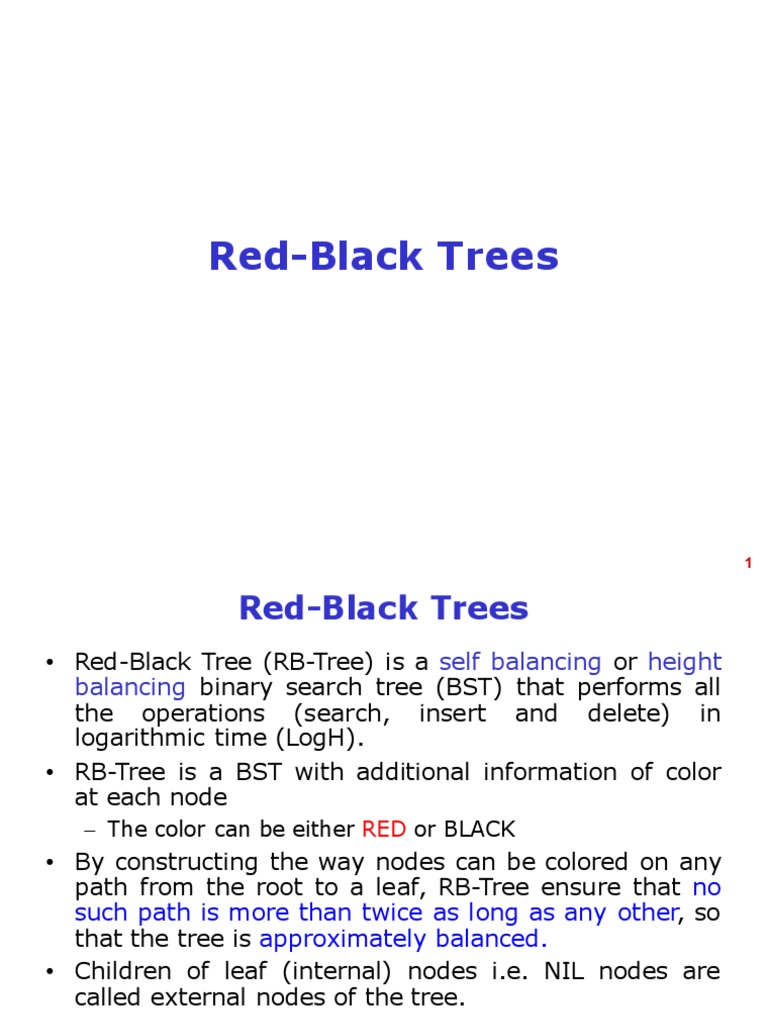 Red-Black Trees | PDF | Computer Programming | Theoretical Computer Science