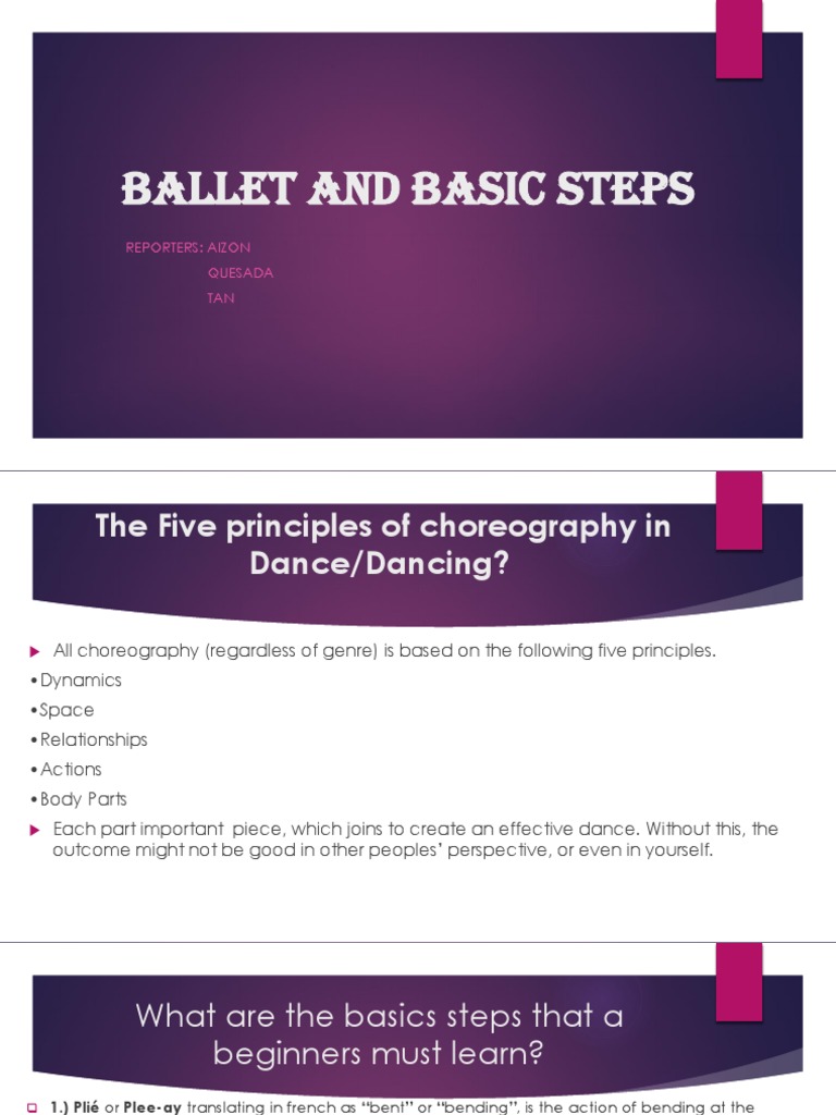 Ballet and Its Basic Steps | PDF | Performing Arts | Dances