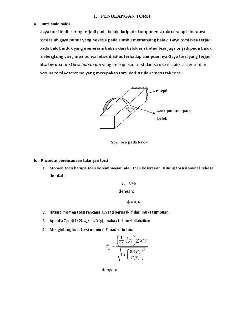Penulangan Torsi | PDF