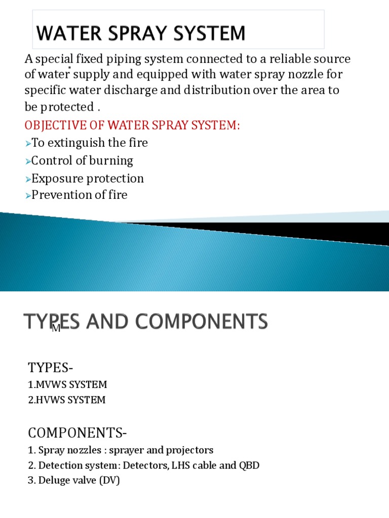 Water Spray System | PDF