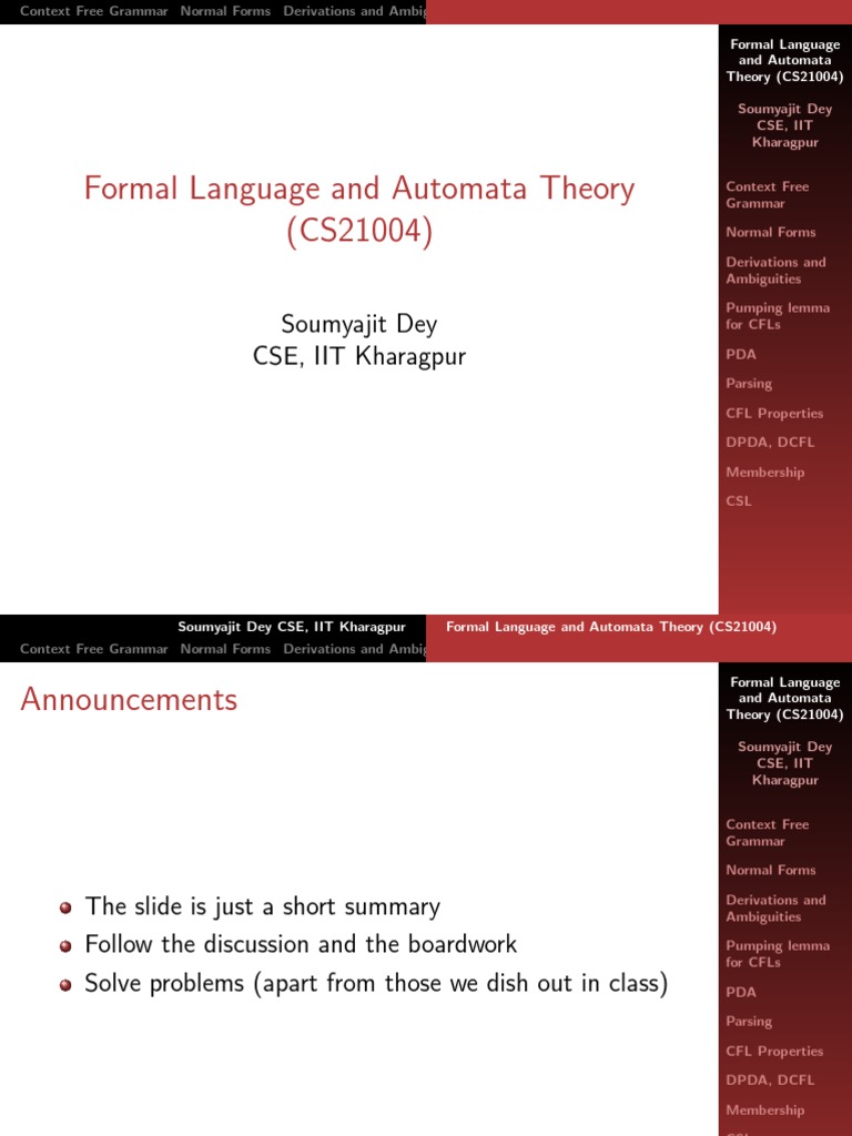 CFG Pda | PDF | Metalogic | Theoretical Computer Science
