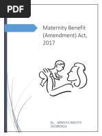 The Maternity Benefit (Amendment) Bill, 2016: A Critical Analysis | PDF ...