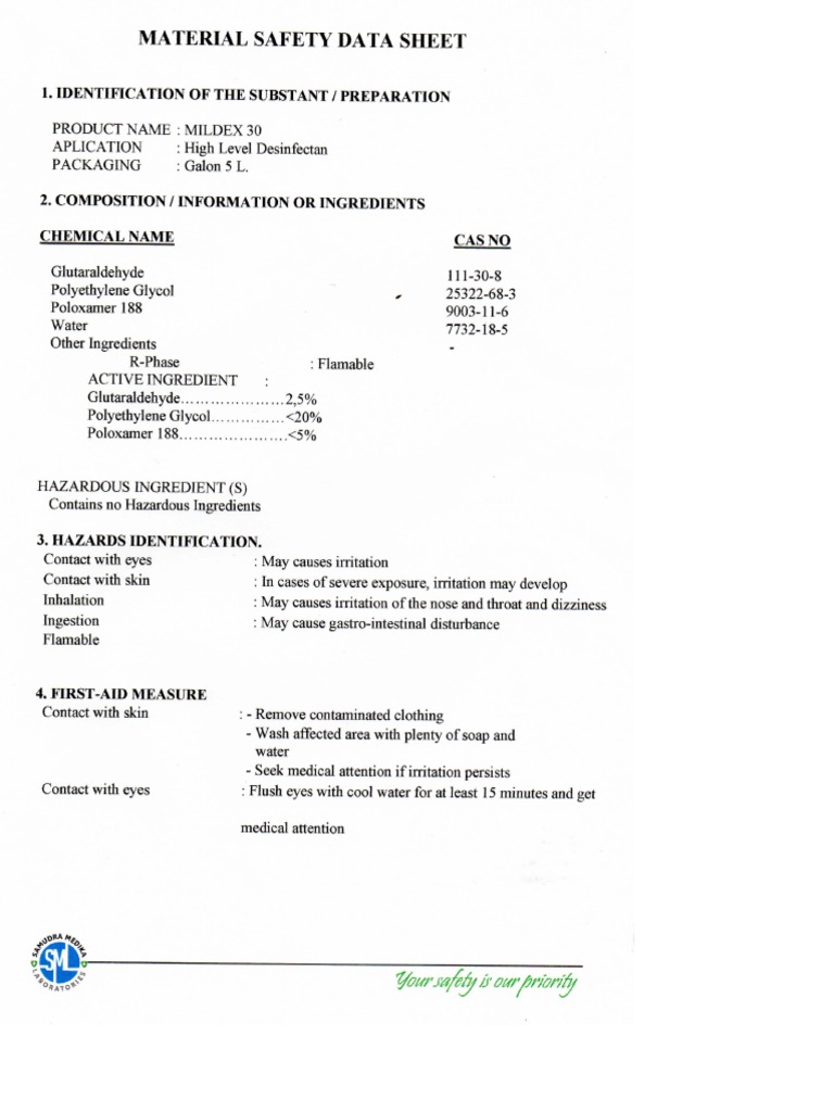 MSDS B3