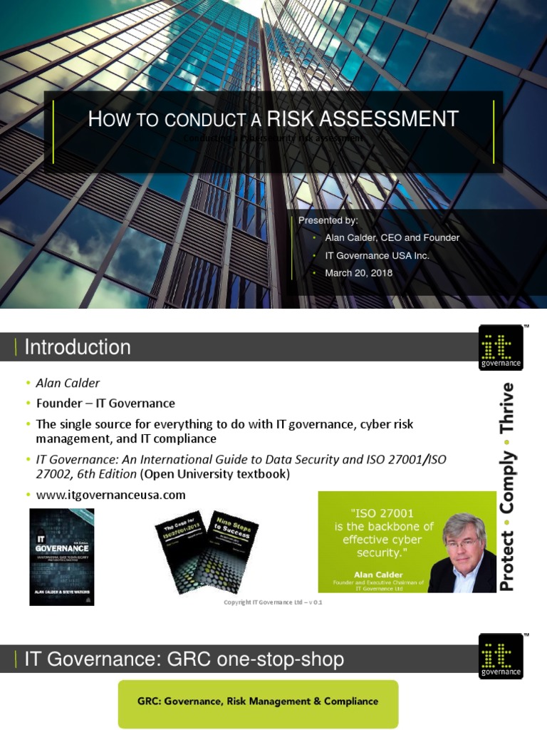 How To Conduct A Risk Assessment | PDF | Information Security | Risk ...