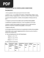 Pamantayan Sa SAYAWIT | PDF