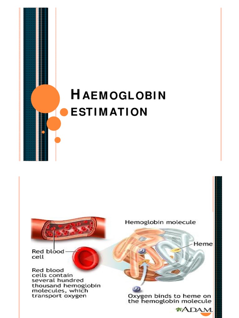 Haemoglobin Estimation | PDF | Hemoglobin | Red Blood Cell