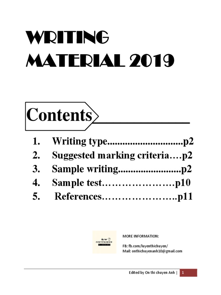 Writing Material 2019 | PDF | Business