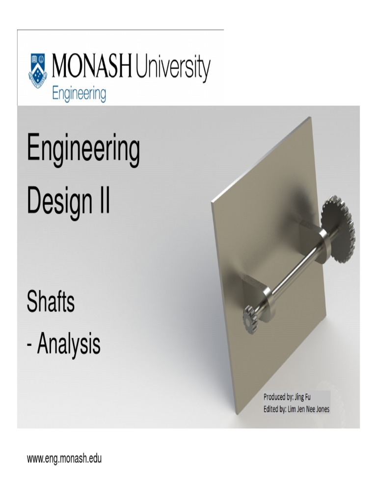 Engineering Design II: Shafts - Analysis | PDF | Bending | Belt ...