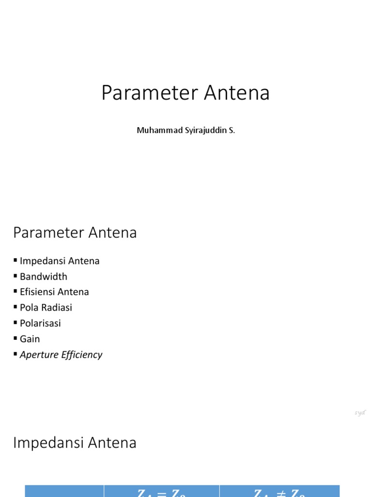 03-Parameter Antena PDF | PDF