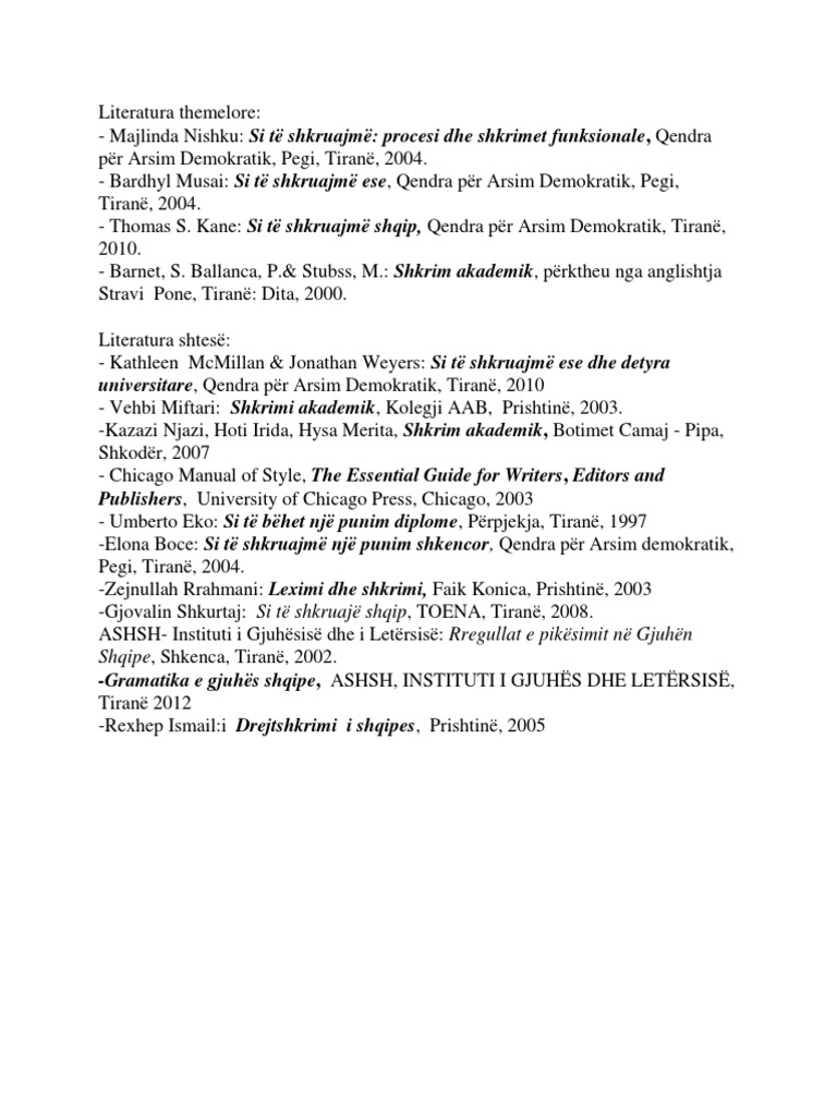 Shkrim Akademik 4 | PDF