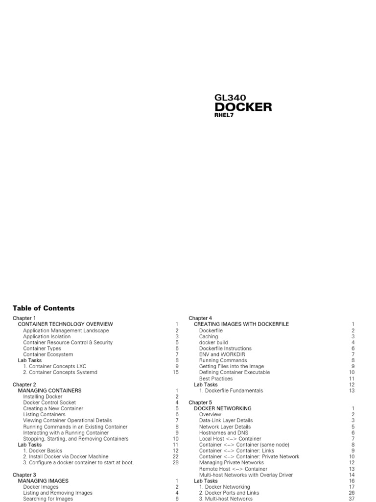 Docker Course | PDF | Operating System | Computer Architecture