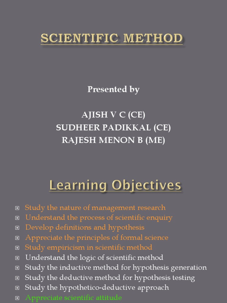 1.scientific Method New | PDF | Scientific Method | Logic