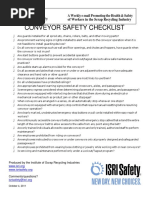 Daily Stacker Inspection Checklist | PDF | Technology & Engineering