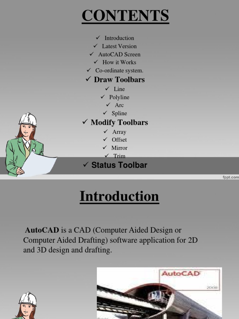 Autocadd Presentation 2 | PDF | Auto Cad | Computer Aided Design