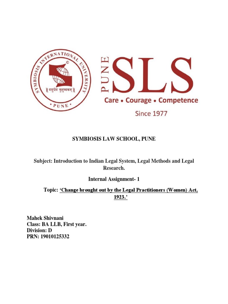 ILS Assignment 1 | PDF | Lawyer | Barrister