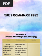 Understanding PPST's 7 Teaching Domains | PDF | Teachers | Learning