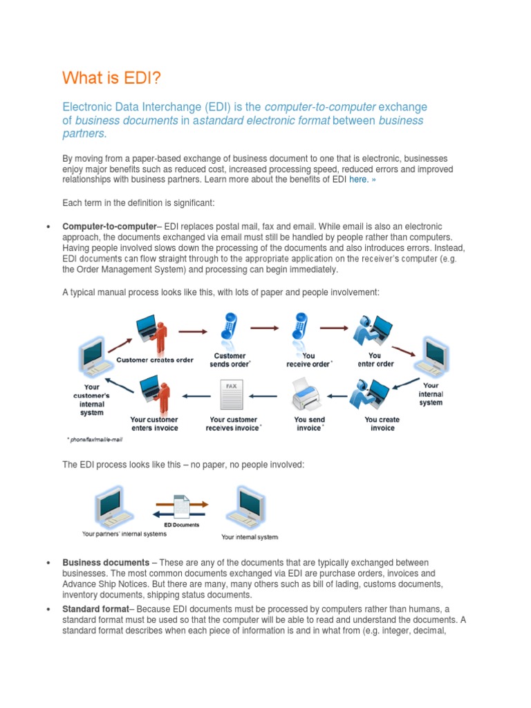 What Is EDI? | PDF | Electronic Data Interchange | Business