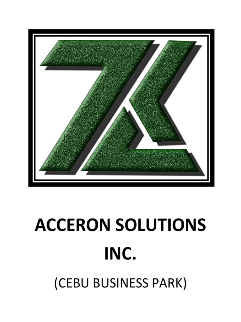 Acceron Solutions Inc.: (Cebu Business Park) | PDF