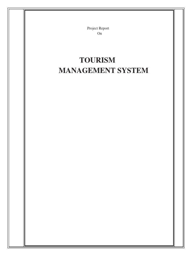 Toursim Management System - Tms Project Report | PDF | Php | Apache ...