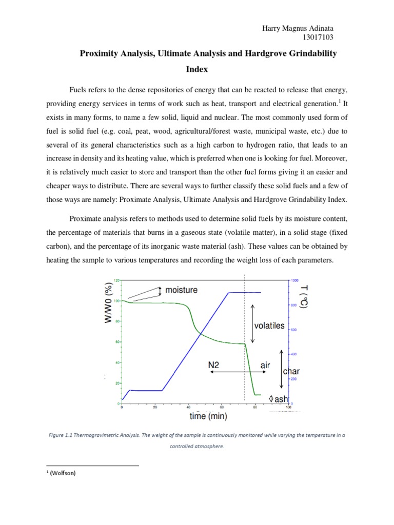 Proximity Analysis, Ultimate Analysis and Hardgrove Grindability Index | PDF | Fuels | Combustion
