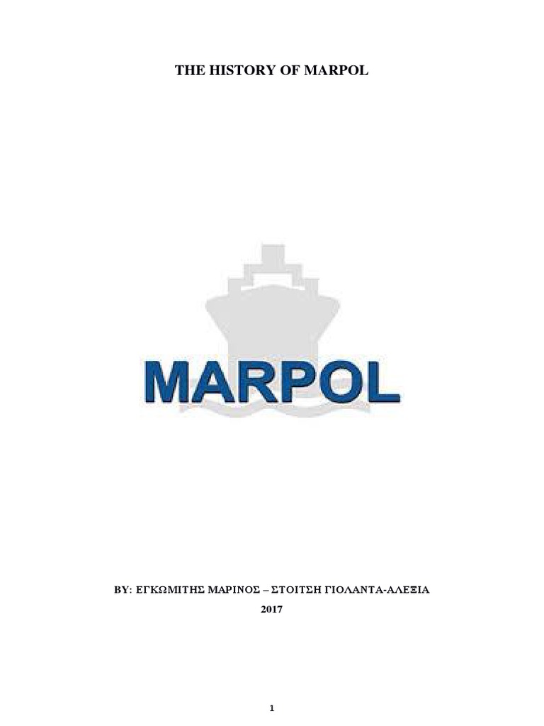 Marpol History | PDF | Oil Tanker | Oil Spill