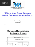 Essentials of Screw Design in Extrusion | PDF | Extrusion | Screw