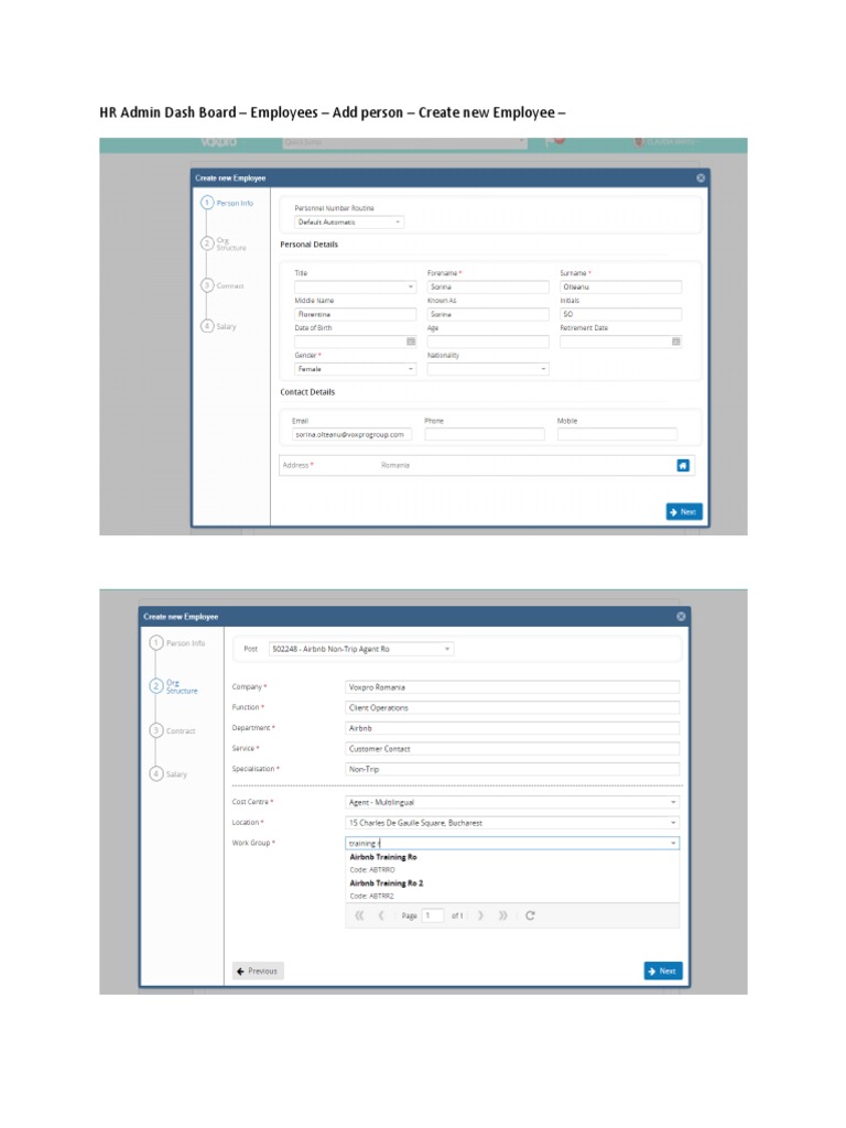 HR Admin Dashboard in CoreHR | PDF