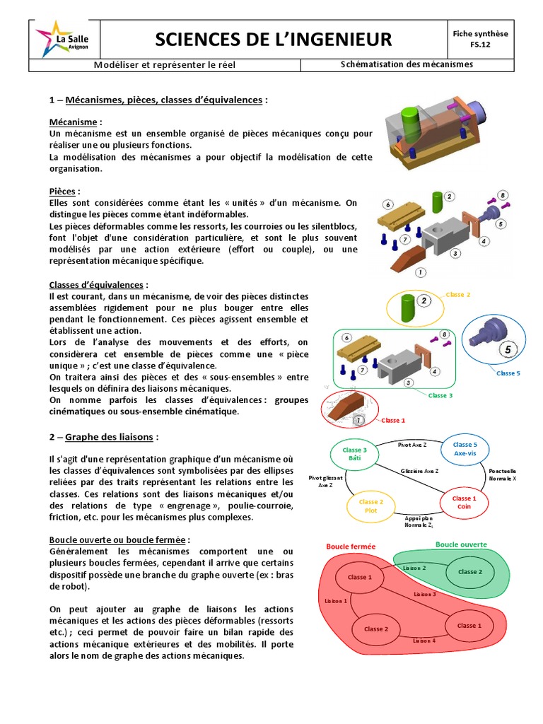 Modélisation et Schématisation des Mécanismes | PDF | Mécanique newtonienne | Mécanique