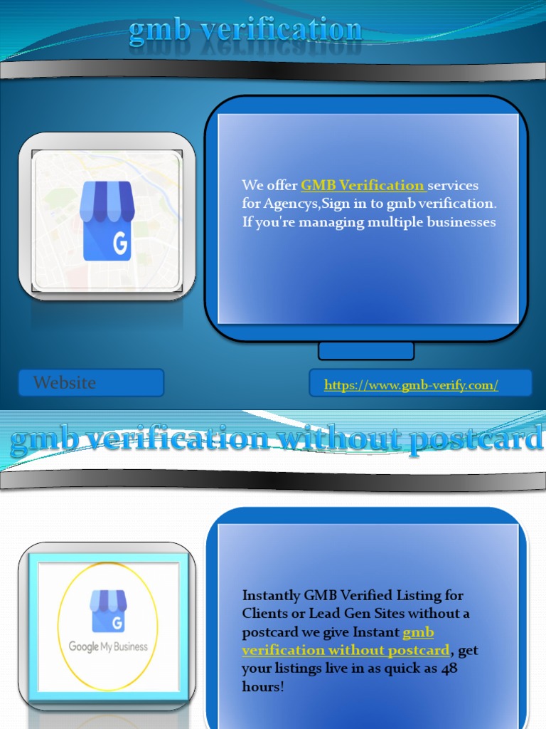 GMB Verfication | PDF