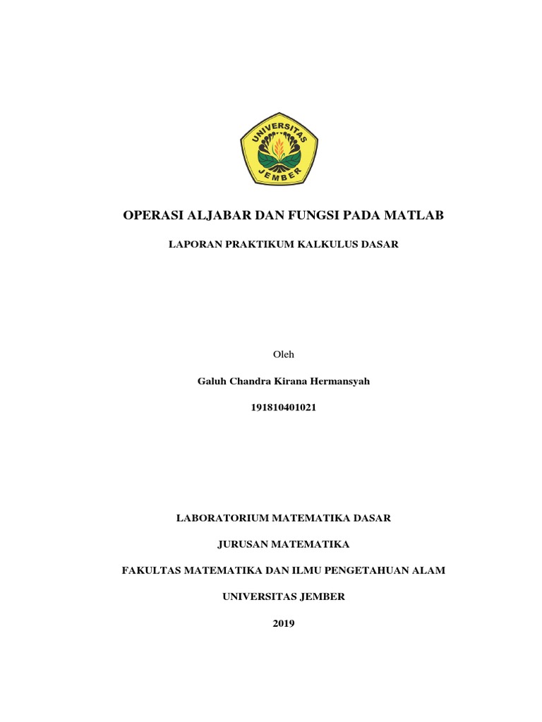 Laporan Matlab | PDF