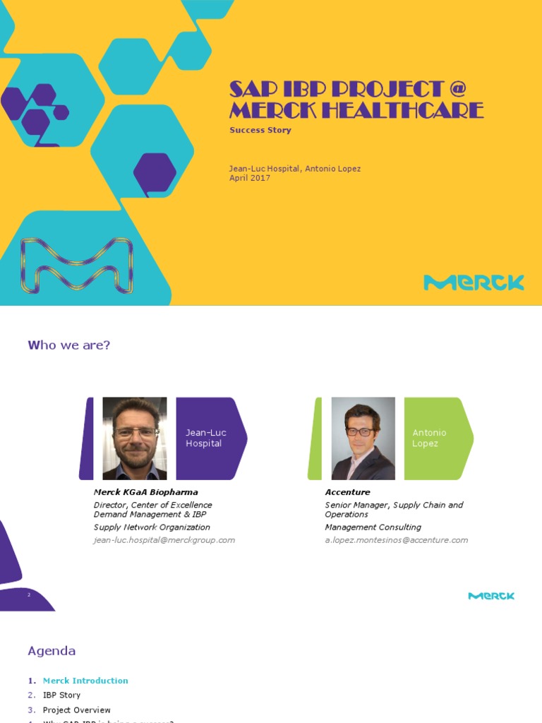 Sap Ibp Project at Merck Healthcare: Success Story | PDF | Enterprise ...