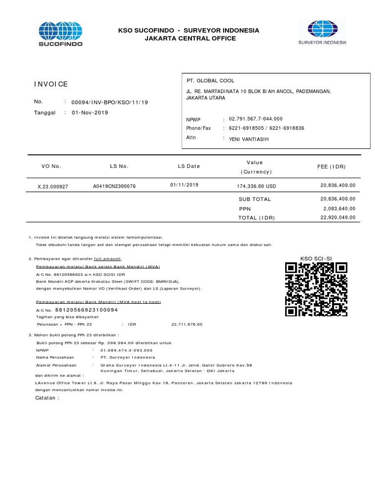 KSO Invoice PDF | PDF