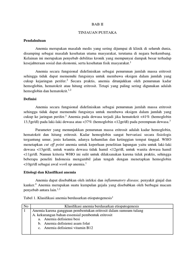 BAB 2 Anemia | PDF