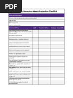 Hse-027 - Environmental Site Inspection - Checklist | PDF | Waste | Oil ...