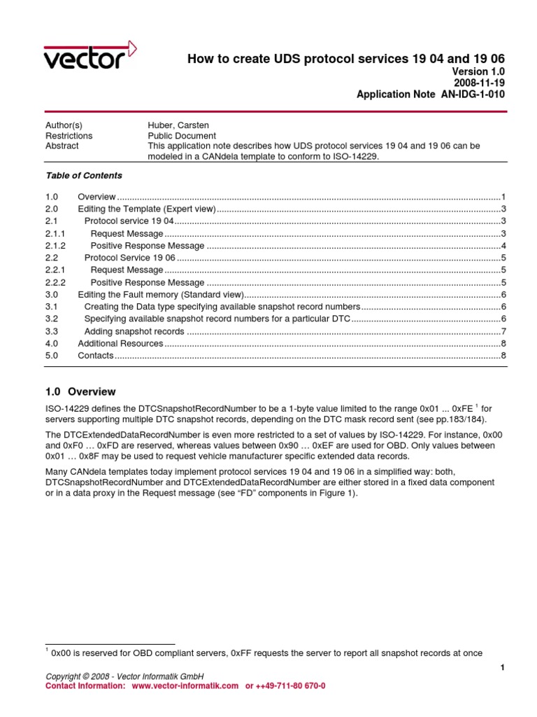 An-IDG-1-010 How To Create UDS Protocol Services | PDF | Data Type ...