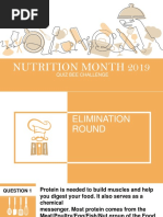 Nutrition Month Quiz Bee Reviewer | PDF | Foods | Vitamin