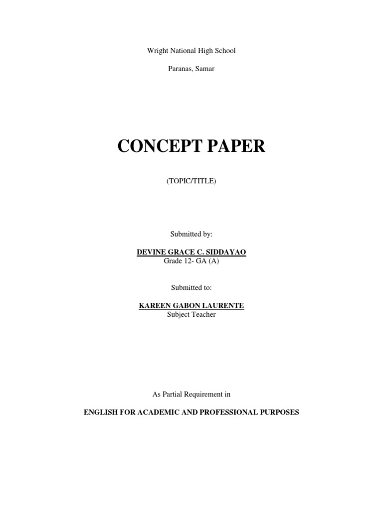 Final Concept Paper | PDF | Poverty | Poverty & Homelessness