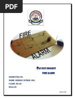 Fire Alarm A Project Report | PDF | Operational Amplifier | Amplifier