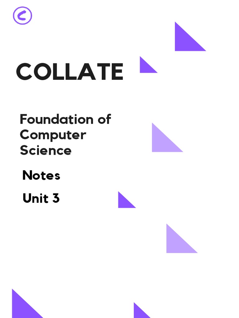 Collate: Foundation of Computer Science | PDF | Electronic Engineering ...
