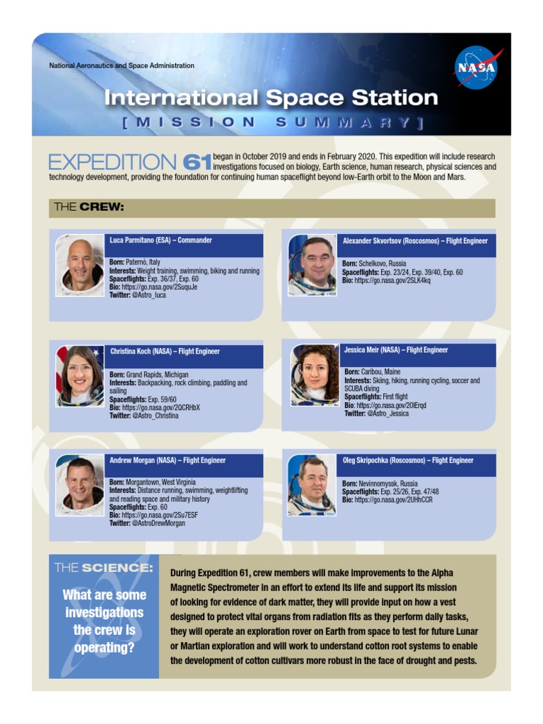 Expedition: International Space Station | PDF | Space Exploration | Nasa