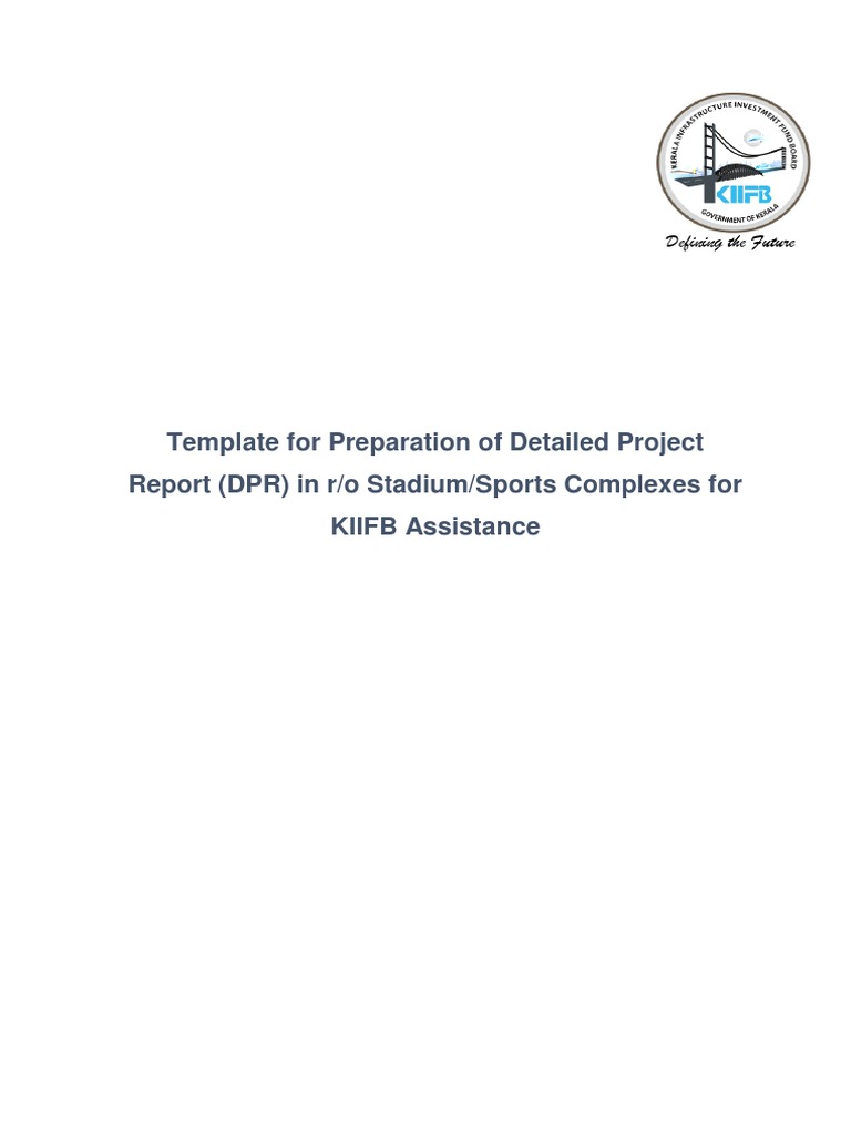 Template For Preparation of Detailed Project Report (DPR) in R/o ...