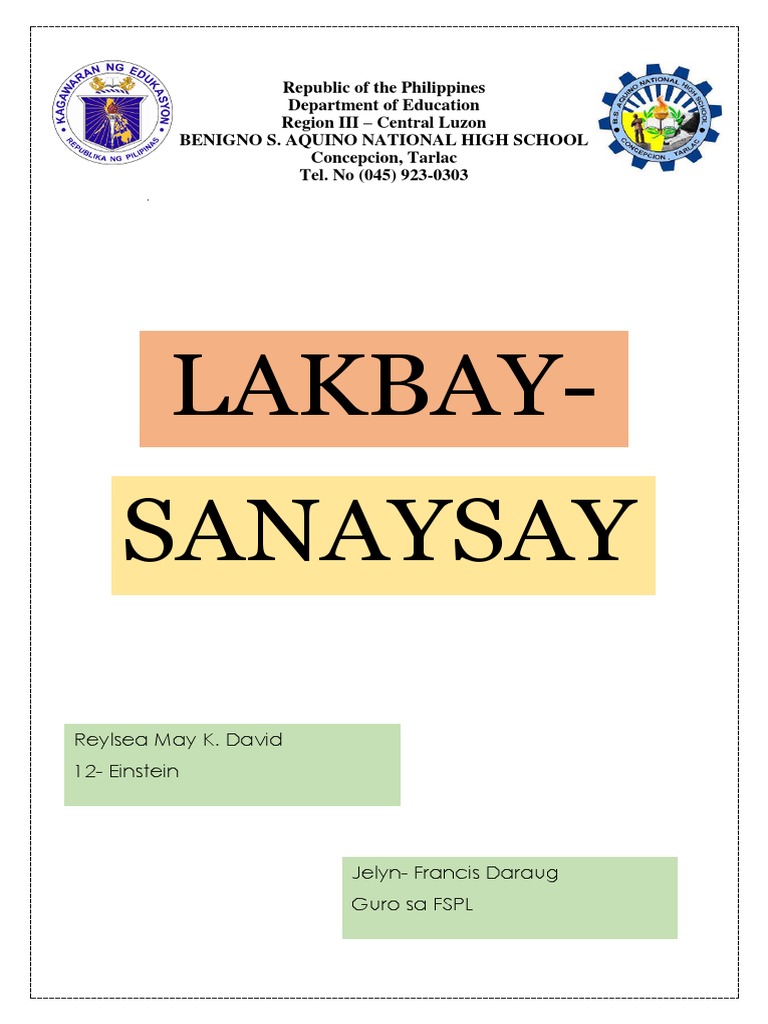 Lakbay Sanaysay Format Guide | PDF