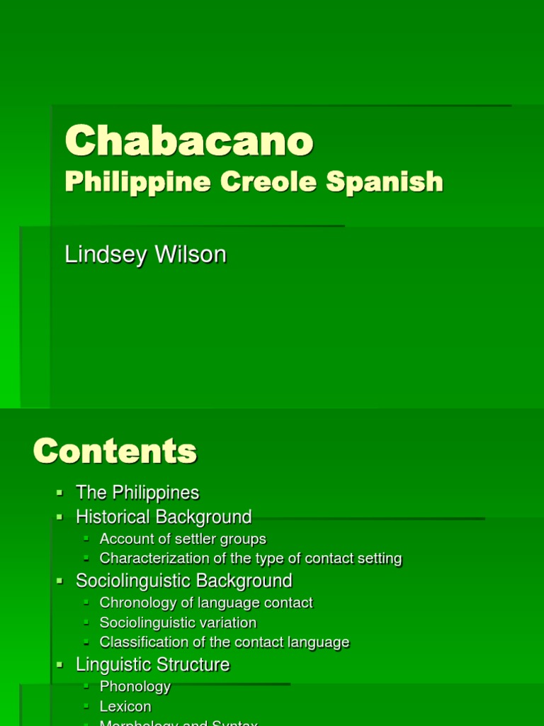 Chabacano: Philippine Creole Spanish | PDF | Sociolinguistics | Symbols